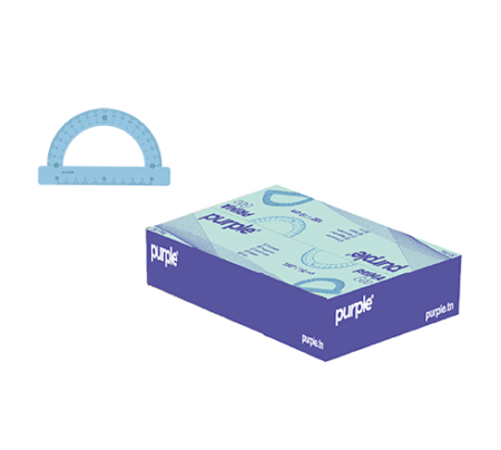 Rapporteur 180°/10cm Prima Géo - Purple - fournitures scolaires et ...