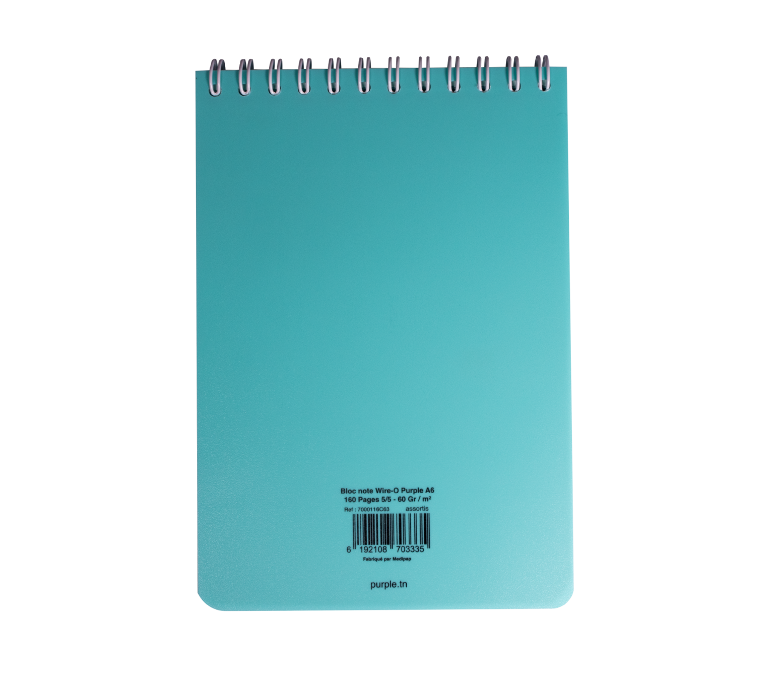 Bloc Note Wiro 160 Pages A7 PASTEL - Purple - fournitures scolaires et ...