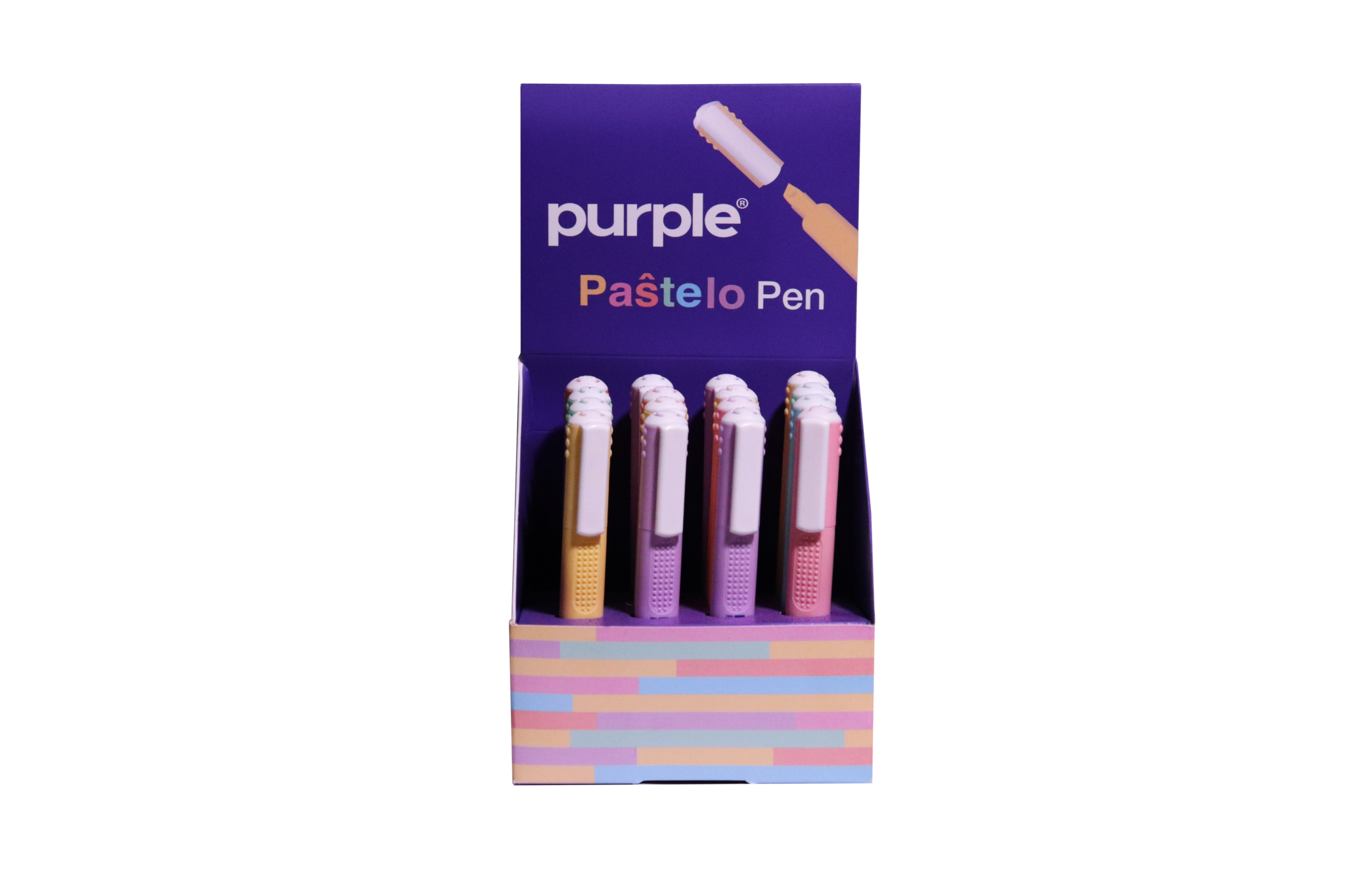 Présentoir Surligneur Pen PASTELO - Purple - fournitures scolaires et ...